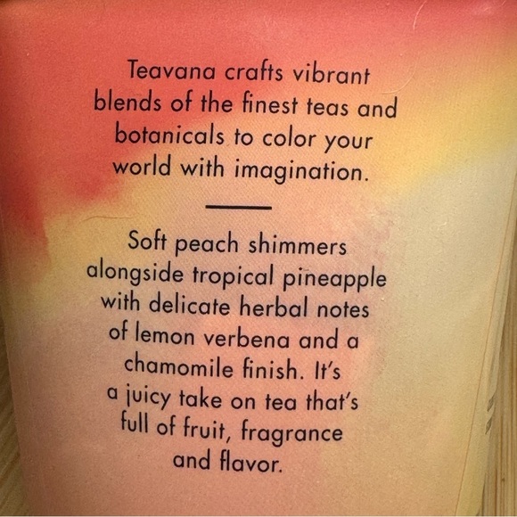 Teavana | Kitchen | New Teavana Starbucks Peach Tranquility Tea 5 ...